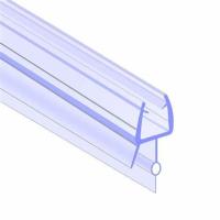 China Black PVC Custom Shower Door Bottom Sealing Strip for Bathroom Glass Door Waterproof for sale