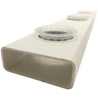 China NFT Hydroponic Channel Growing Plants PVC Plastic Pipe Pouch Holes for Optimal Growth for sale