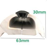 China Rubbing Strake Rubrails for White Rubber Insert Dock Edging and P Type Dock Bumpers for sale