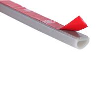 China Windproof D Shape Rubber Door Sealing Strip with Simple Adhesive Tape Installation for sale