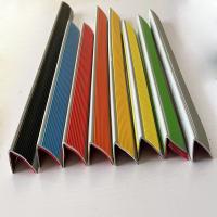 China Red Flexible PVC Edging Stair Nosing with Weather-Resistant Coating for sale