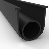 China Roll Up Garage Door Bottom Rubber Seal Strip with Fast Lead Time in White for sale