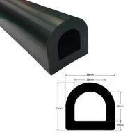 China 40-90 Shore A Hardness Marine Rubber Dock Bumper H200xW100xL1000mm for D Shape Fenders for sale