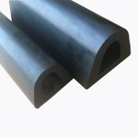 China 40-90 Shore A Hardness Marine Rubber Dock Bumper H200xW100xL1000mm for D Shape Fenders for sale