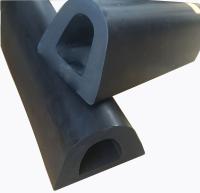 China 40-90 Shore A Hardness Marine Rubber Dock Bumper H200xW100xL1000mm for D Shape Fenders for sale