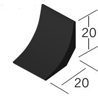 China 20x20mm PVC Cove Former for Concrete Floor Customize Length and Easy to Install for sale