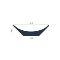 China 20x20mm PVC Cove Former for Concrete Floor Customize Length and Easy to Install for sale