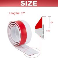 China White Strong Adhesive Door Bottom Rubber Seal Strip for Bedroom and House Door 50*5 mm for sale