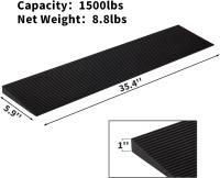 China 5-7 Days Fast Shipping Versatile Rubber Ramp for Thresholds Doorways and Bathrooms for sale