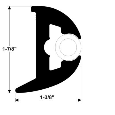China P Shape Boat Dock Edge Fender Bumpers with IATF Certificate Durable PVC EPDM Material for sale