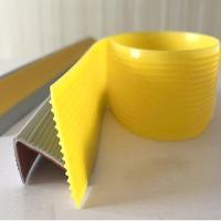 China Anti-skidding PVC Rubber Stair Nosing Edge Trim with Custom Size and Moulding Service for sale