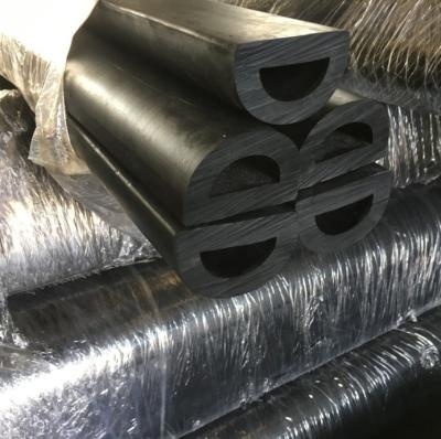 China Customized D Type Rubber Fender Marine PVC Piling Bumper for Breakwater Construction for sale