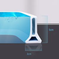 China Water Stopper Silicone Seal Strip Foldable Shower Threshold Dam for Kitchen and Bathroom Barrier for sale