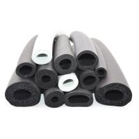 China White Pre Slit Insulation Rubber Foam with Adhesive 8mm*10mm or Customizable for sale