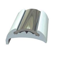 China Black Rigid Boat Rubber Rail With 316 Stainless Steel Insert for Customized Boats for sale