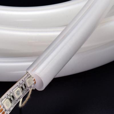 China White Curved Flexible Waterproof Silicone Diffuser LED Neon Light Guide Tube Strip for sale