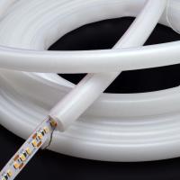 China White Curved Flexible Waterproof Silicone Diffuser LED Neon Light Guide Tube Strip for sale