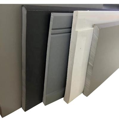 China Commercial Rubber Baseboards Molding Trim for Customer's Request and Scratch Resistant for sale