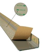 China Fireproof Anti Slip Vinyl Adhesive Stair Nosing Tread with Waterproof Rubber Trim for sale
