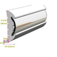 China Rigid Boat Dock Rail Rubbing Strakes Made of Eco-Friendly Vinyl and Stainless Steel for sale