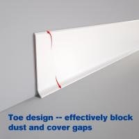 China Mass Production Flexible Vinyl Wall Base Trim with Self-Adhesive Cove Base Moulding for sale