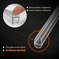 China Adjustable Magnetic Shower Glass Door Seal Strip Perfect for Bathroom Office and Hotel for sale