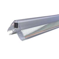 China Clear Swing Vertical Magnetic Glass to Glass Shower Door Seal for Inline Pvc Frameless Screen for sale