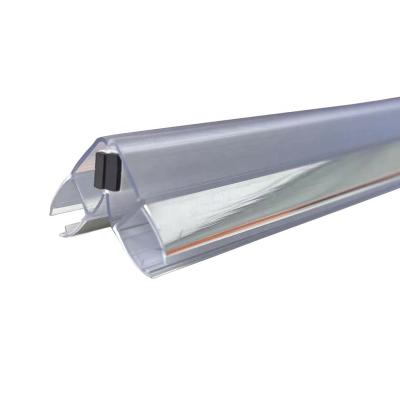 China Clear Swing Vertical Magnetic Glass to Glass Shower Door Seal for Inline Pvc Frameless Screen for sale