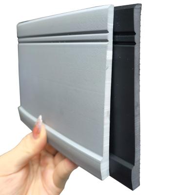 China EPDM Rubber Baseboard PVC Skirting Trim Molding Scratch Resistant and Easy to Install for sale