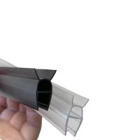 China Clear Swing Vertical Magnetic Glass to Glass Shower Door Seal for Inline Pvc Frameless Screen for sale