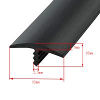 China Rubber Edge Protector Plastic Trim T Molding 3/4
