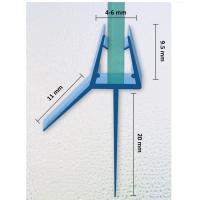 China Plastic Modling Type Extruding Shower Door Strip Seals Bathroom Screen PVC Seal Strip for sale