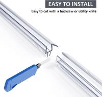 China Plastic Modling Type Extruding Shower Door Strip Seals Bathroom Screen PVC Seal Strip for sale