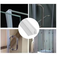 China Customizable Length 2M/PC or 2.5M/PC F-shaped PVC Shower Door Glass Seal for Bathroom for sale