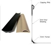 China Flexible PVC Cove Former Versatile and Affordable Skirting Board with Capping Strip for sale