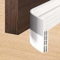China Black Door Draft Stopper Under Door Sweep Weather Stripping Sample 5-7days for sale
