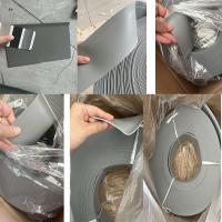 China Vinyl PVC Stick Baseboard Trim with ISO9001 and TPR Material for sale