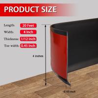 China 2'' to 6'' Terrazzo Flexible Baseboard Molding Trim Self-Adhesive Vinyl Wall Base for sale
