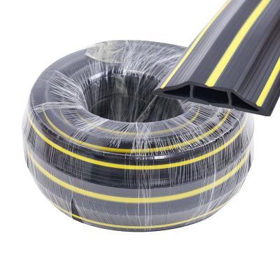 China Black Yellow Line General Garage Door Threshold Sealing Strip for 20-220mm Width for sale
