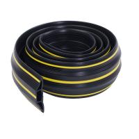China Black Yellow Line General Garage Door Threshold Sealing Strip for 20-220mm Width for sale