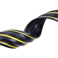 China Say Goodbye to Water and Debris with PVC Yellow Line Garage Door Threshold Sealing Strip for sale