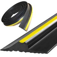 China Say Goodbye to Water and Debris with PVC Yellow Line Garage Door Threshold Sealing Strip for sale