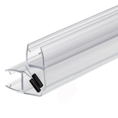 China Shower Door Bottom Seal Strip with 20-90 Shore Hardness and Transparent Design for sale