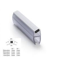 China Shower Door Bottom Seal Strip with 20-90 Shore Hardness and Transparent Design for sale