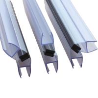 China Shower Door Bottom Seal Strip with 20-90 Shore Hardness and Transparent Design for sale