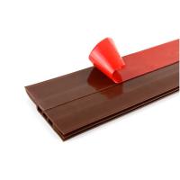China Brown TPE Door Draft Stopper for Under Door Bottom Seal Strip Home Weather Stripping for sale