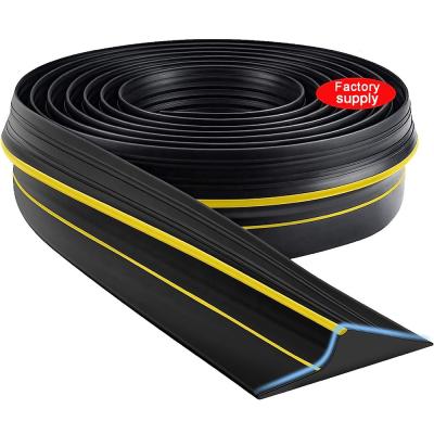 China 15mm Height Rubber Garage Door Threshold Trim Seal with Custom Length and Color Range for sale