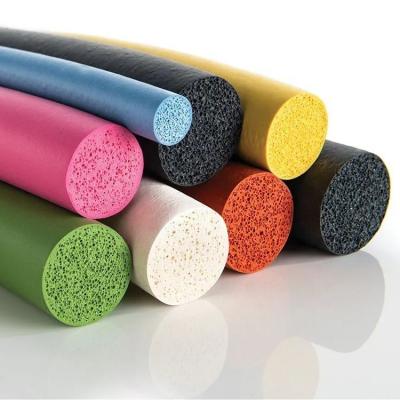 China High Temperature Resistant Silicone Sponge Cord for All Sizes Sealing Requirements for sale