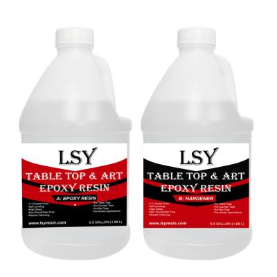 China LSY Tabletop and Art Epoxy Resin 1Gal Kit for sale