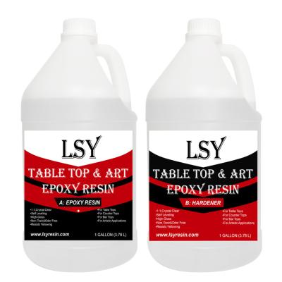 China LSY Tabletop and Art Epoxy Resin 2Gal Kit for sale